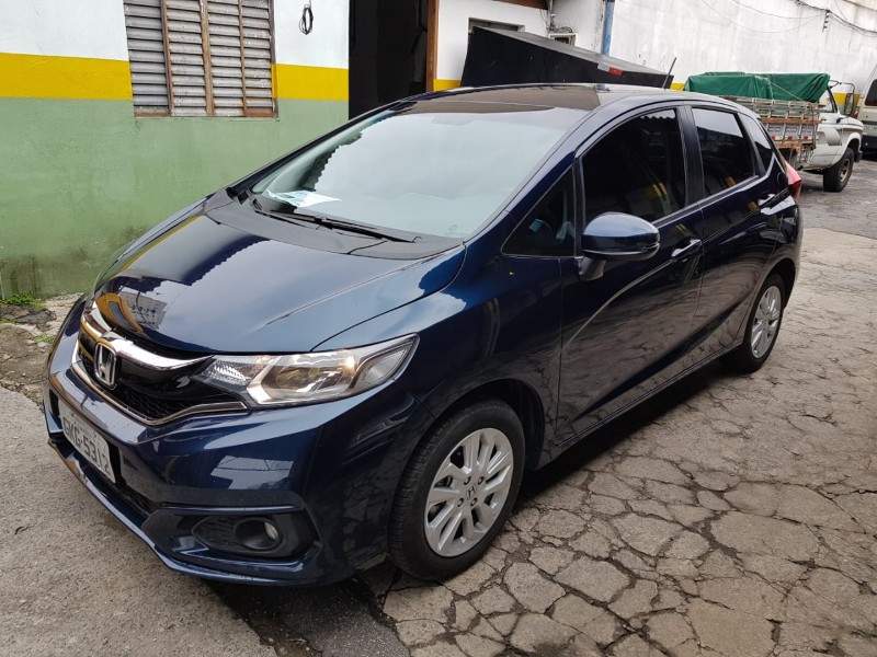 Leilão Online - HONDA; FIT LX CVT AZUL, 2018/2018; ALCO/GASOL. APROX.