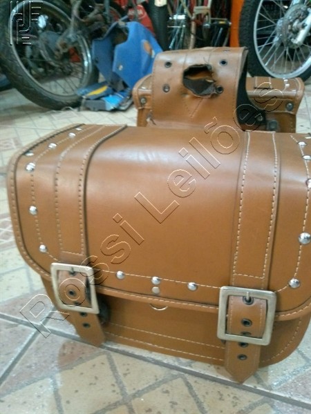 Leilão Online - Alforges em Couro Legítimo para motocicletas