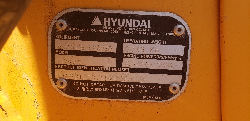 Leilão Online - 1 RETROESCAVADEIRA, MARCA HYUNDAI, MOD H940C 4X4, ANO