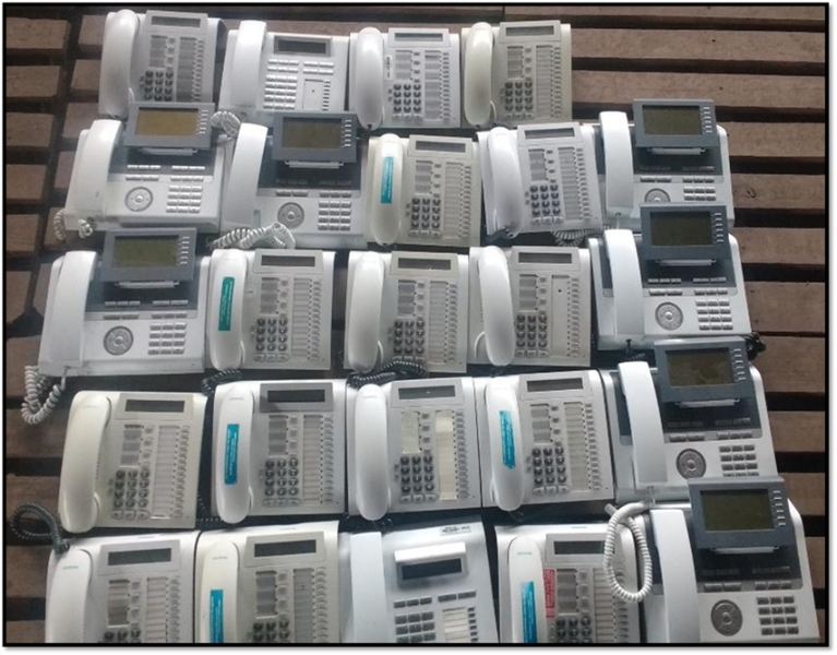 Leilão Online - 082-1454-2019 -24 TELEFONE SIEMENS - veja descritiv