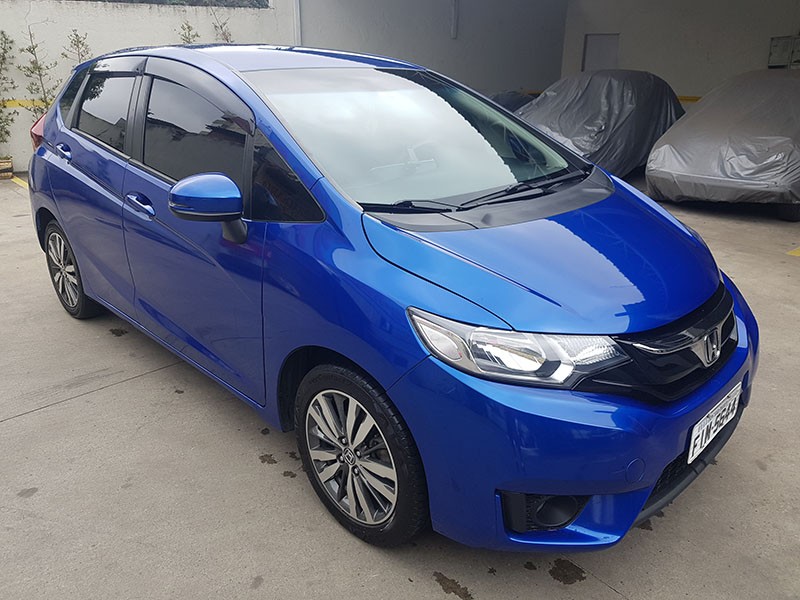 Leilão Online - HONDA; FIT EX CVT; 2015/2016; AZUL; ALCO./GASOL. - FU