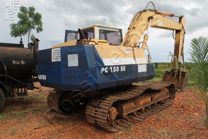 Leilão Online - ESCAVADEIRA KOMATSU PC150 SE . MARCA: KOMATSU . MODE