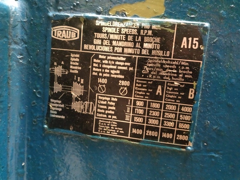 Leilão Online - TORNO AUTOMÁTICO TRAUB A15 (POSSUI PROTEÇÃO E ALI